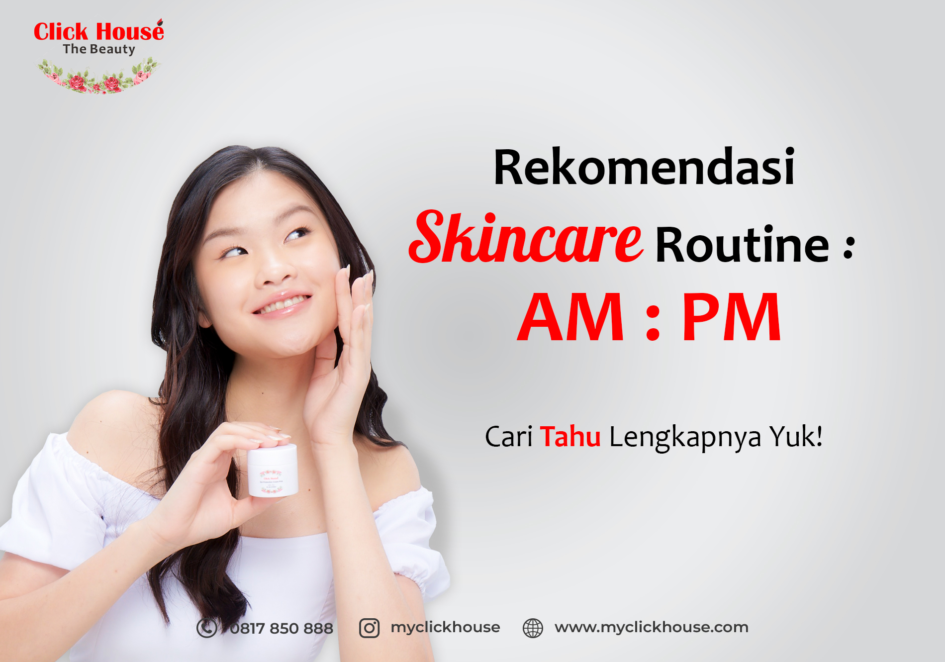 Click House | Skincare routine am vs pm